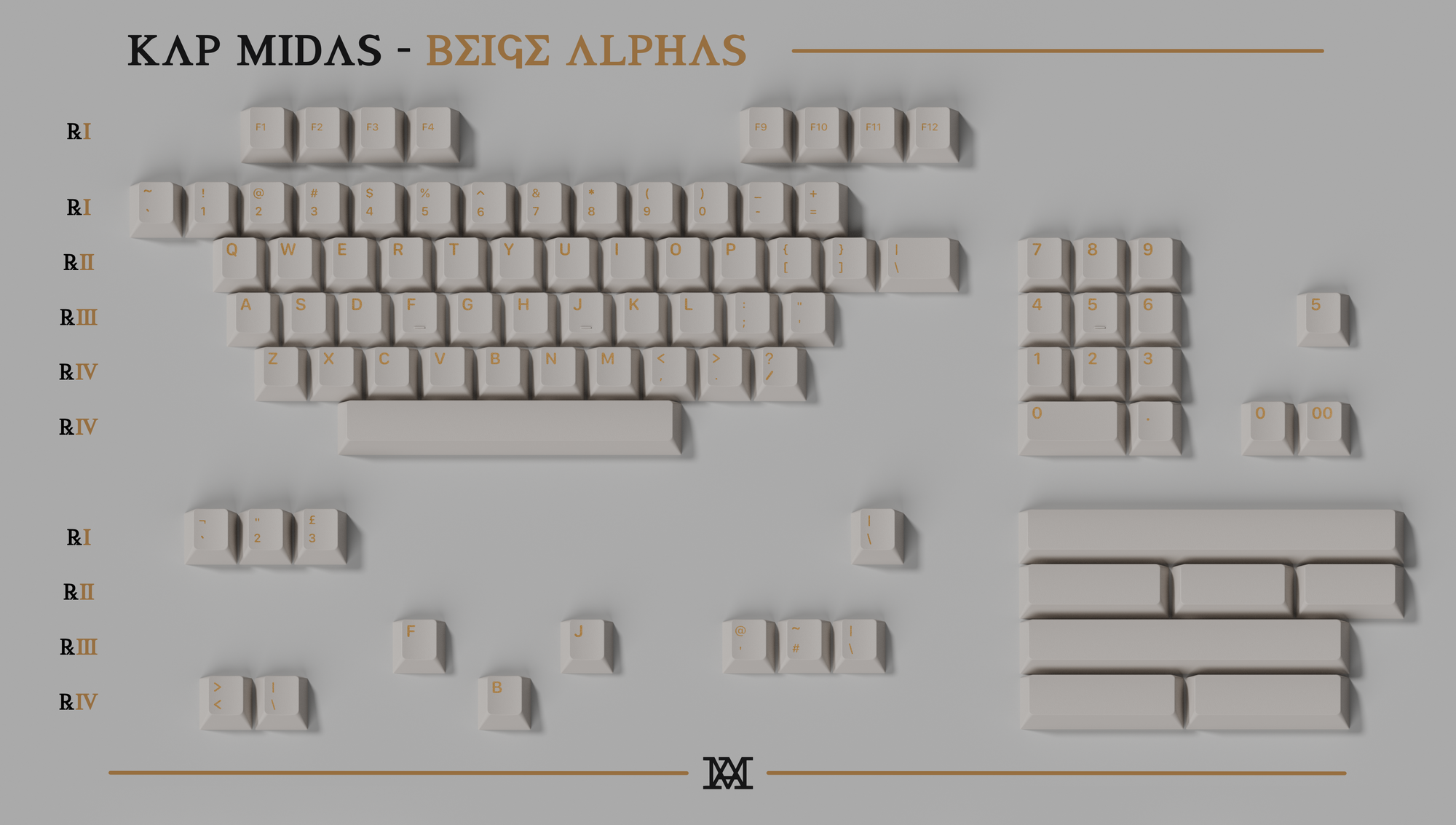 KAP Midas Keycaps – Bowl Keyboards